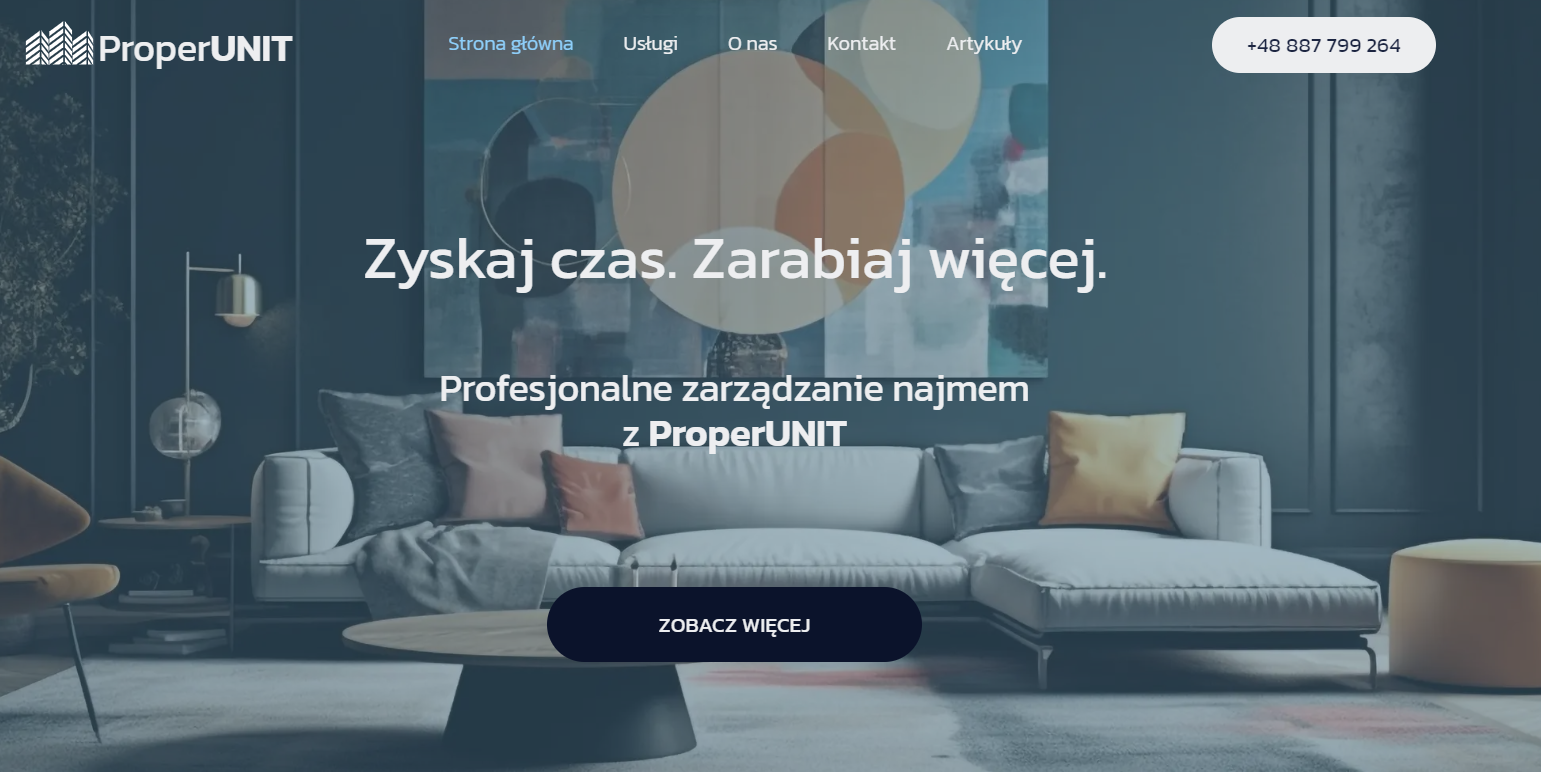 ProperUNIT Profesjonalna obsługa najmu. Zarządzanie najmem Wrocław